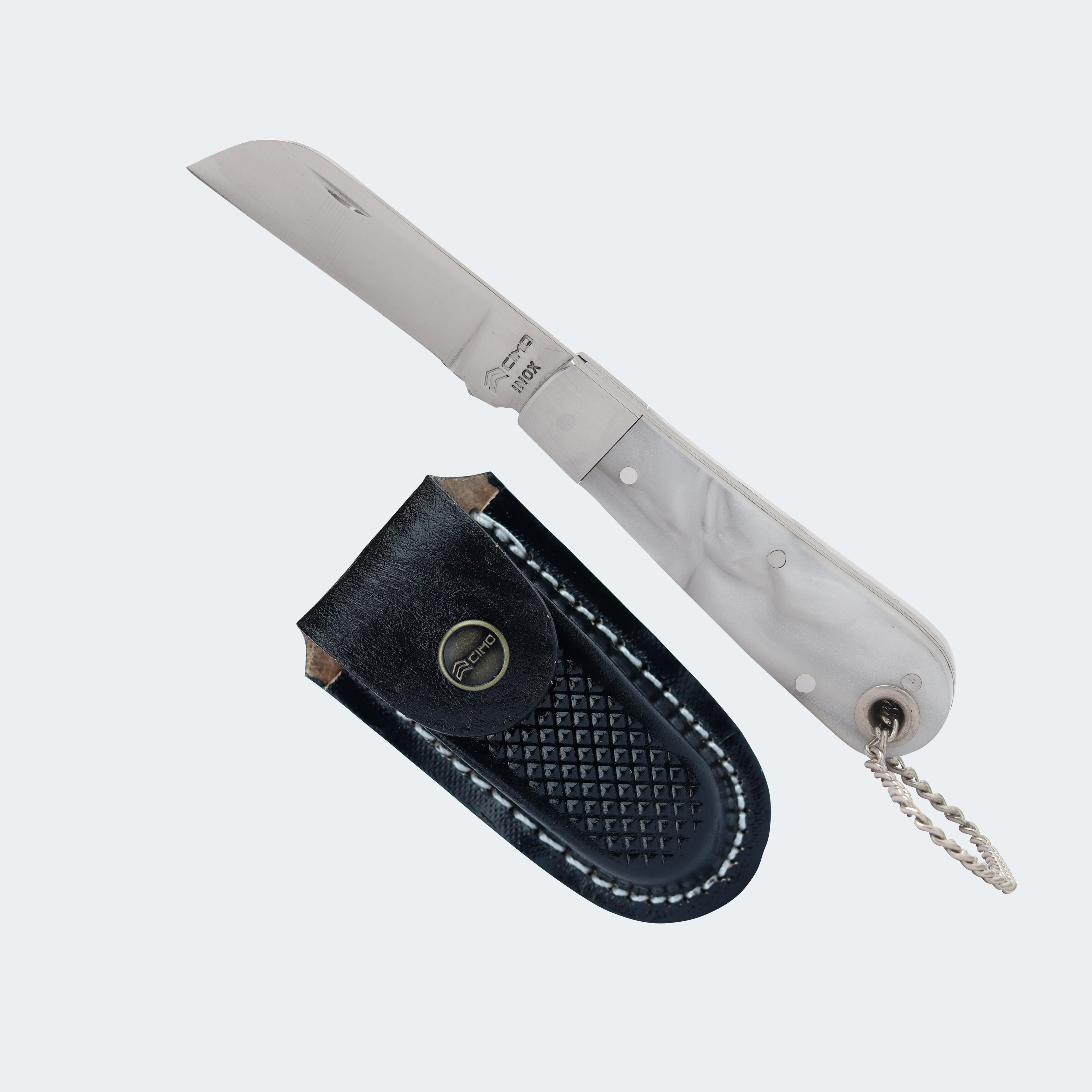 Canivete Cimo 20/3 C/B Inox Cabo Acrílico Branco